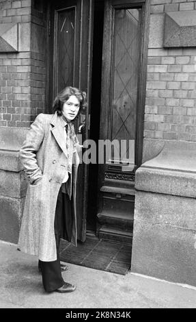 Oslo April 17, 1971. Actor Svein Sturla Hungnes plays both theater and ...