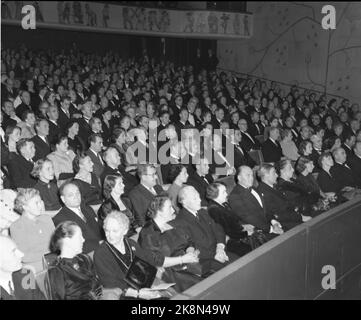 Oslo, 19521124. The opening of the Folketeateret. The Folketeater's ...