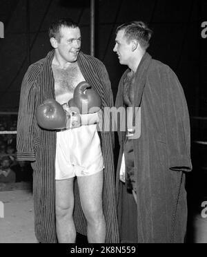 Oslo 19590313 boxing event at Jordal Amfi. Well -known Swedish boxing ...