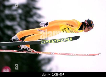 World Cup Jump K-12MM Lysgaardsbakken, Lillehammer. Janne Ahonen from ...