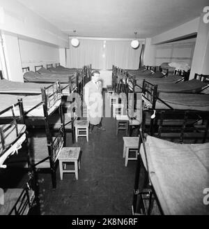 Oslo January 19, 1957. Outlers in Oslo are trying to find a place to ...