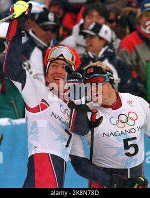 Olympic Nagano 199802: Alpine, slalom, men. Olympic champion in slalom ...