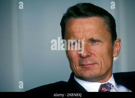 Oslo 19930427 CEO of Elkem Ole Enger. Interview situation. Photo: Lise ...
