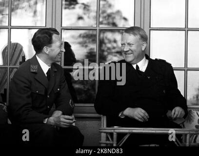 Oslo 19420718. Vidkun Quisling's 55th anniversary is celebrated at ...