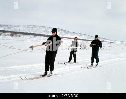 Finnmark April 1969 The Crown Prince couple visits Finnmark. Crown ...