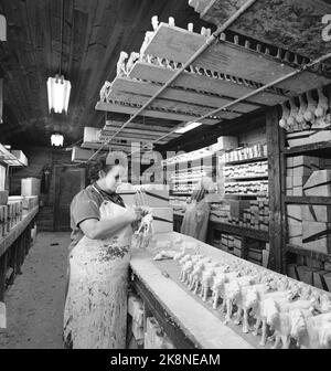 Tynset 25 February 1967. The company New Form A/S produces souvenirs in ...