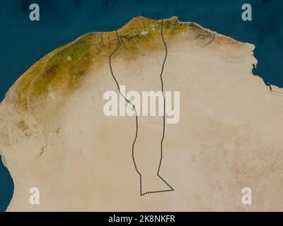 Al Jabal al Akhdar, district of Libya. Diagram showing the location of ...