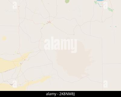 Al Jufrah, district of Libya. Open Street Map. Locations of major ...