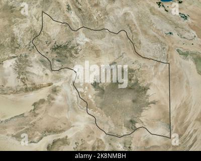 Al Jufrah, district of Libya. High resolution satellite map. Locations ...