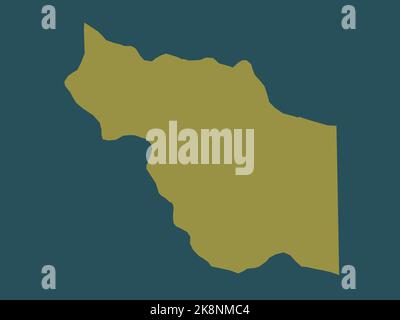 Shape of Al Jufrah, district of Libya, and its capital. Distance scale ...