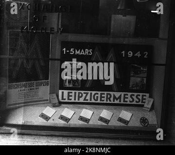 WW2 Oslo 19420128 German Statsban's information office. Here's ...