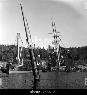 Drøbak; The Danube prison ship that was lowered during the war by the ...