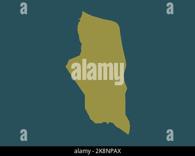 Ghat, district of Libya. Solid color shape. Locations and names of ...