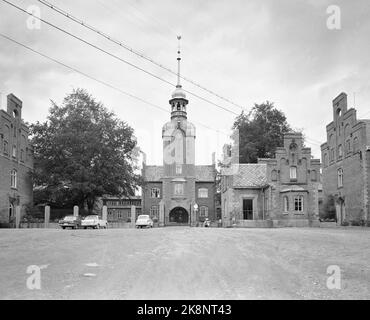 Oslo 19620828. Gaustad hospital, exterior. Photo: Erik Thorberg / NTB ...
