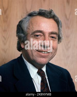 Oslo December 1975 Program Secretary in NRK Kjell Edlund. Photo: Henrik ...