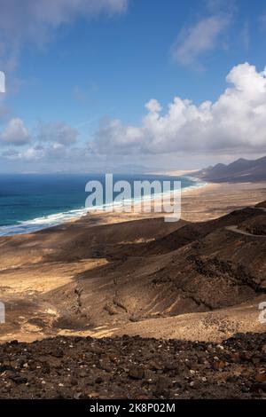 Cofete beach at Fuentevertura, Canary Islands, Spain Stock Photo - Alamy