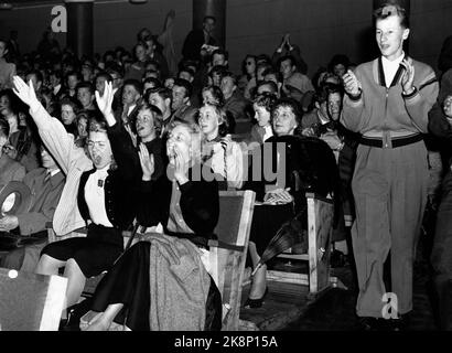 Oslo Oct. 1955: The jazz fever is raging in Norway! Here from one of ...