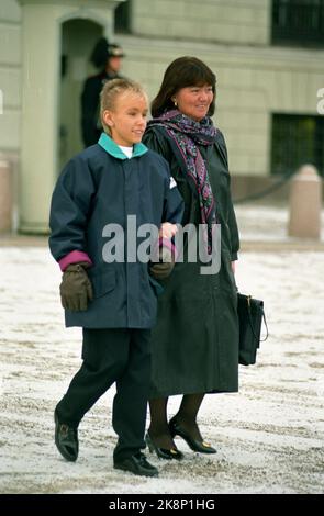 Oslo, 19920206 HIV-positive 15-year-old Odd Kåre Rabben smiled big ...