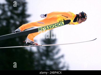 World Cup Jump K-12MM Lysgaardsbakken, Lillehammer. Janne Ahonen from ...