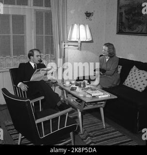 Trondheim 194802 Actors Randi Kolstad and Lasse Kolstad at Trøndelag ...