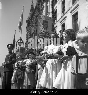 Oslo 19450630 Peace Days 1945 Allied Day. Allied soldiers paraded up ...