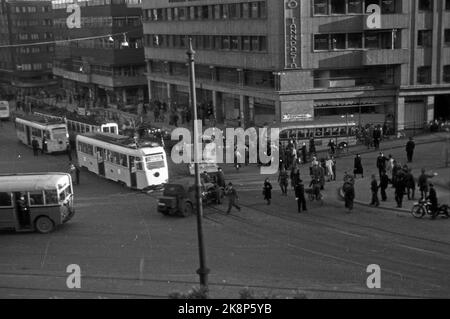 WW2 Oslo 19420925 Oslo bombed. Chaos in the streets of Oslo. The tram ...