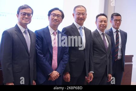 (Left to Right) Stanley Chan Tat-keung, Head (Payment Systems Operation), Hong Kong Monetary ...