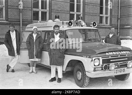 Oslo 19690212: Oslo's new well -equipped medical ambulance is ready for ...