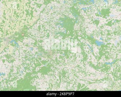 Vilniaus, county of Lithuania. Open Street Map. Locations and names of ...