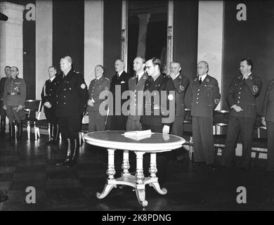Oslo February 1943. Minister President Vidkun Quisling (in the middle ...