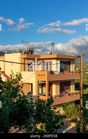 Modern apartments near Rethymnon in Crete a Greek island in the ...