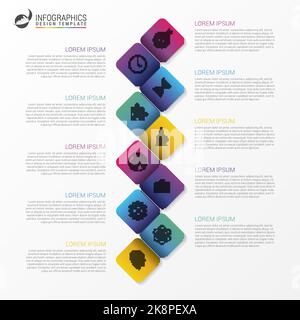 Social work management rectangle infographic template Stock Vector ...