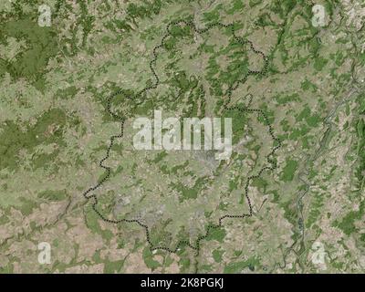 Luxembourg, district of Luxembourg. High resolution satellite map ...