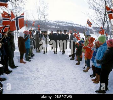 Finnmark April 1969 The Crown Prince couple visits Finnmark. Crown ...