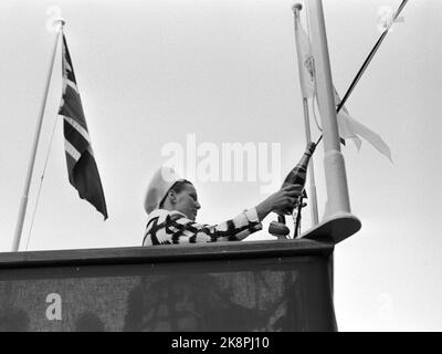 Stord, May 1969. Crown Princess Sonja is the godmother of the tank boat ...