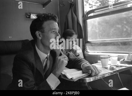 Oslo - Lillehammer, September 1969. Election campaign on Skinner - vgs ...