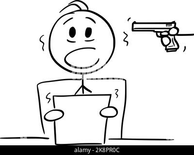 Censored Television Anchorman, Censorship and Journalism,Vector Cartoon ...