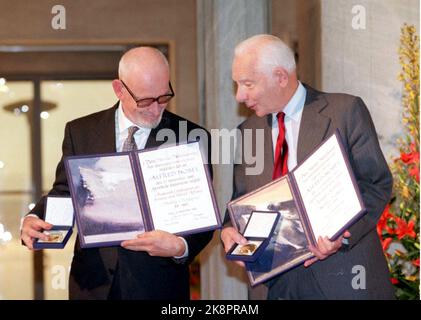 Oslo 19951210. The Peace Prize. The Nobel Peace Prize 1995 to Joseph ...
