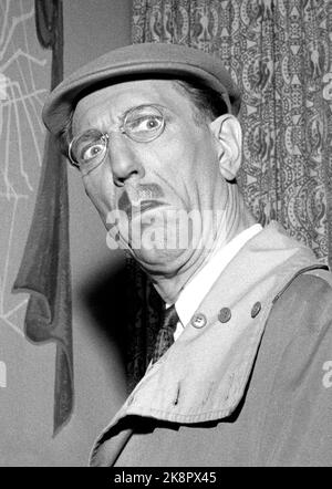 Oslo 19600220. Actor Leif adjusts 50 years old. The jubilant thanks for ...