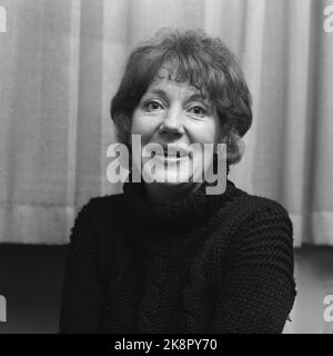 Oslo 25 January 1977 Actress Elsa Lystad. Photo: NTB / NTB Stock Photo ...