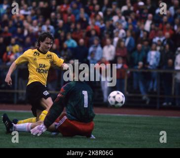199310 Footballer Terje Pedersen. Moss Football Club. Photo: Erik ...
