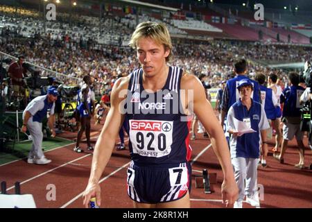 Budapest, Hungary 19980821: Title defender Geir Moen only managed a 5th ...