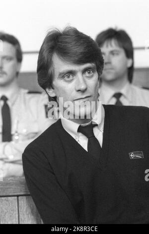 Oslo 19870316: Jon Øystein "Jonas" Wold photographed during the trial ...
