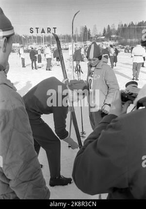 Falun, Sweden. February 18, 1961. The Swedish Skidspelen in Falun. The ...