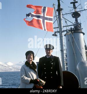 Finnmark April 1969 The Crown Prince couple visits Finnmark. Crown ...