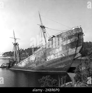 Drøbak; The Danube prison ship that was lowered during the war by the ...