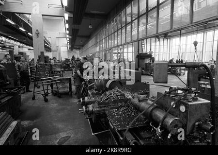 Kongsberg 19620825. Rockets for NATO. Kongsberg weapons factory has ...