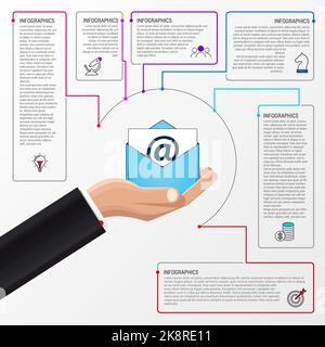 Infographics. 3 steps of development, marketing, workflow or plan ...