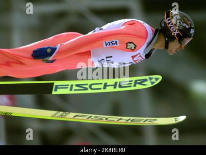 World Cup Jump K-12MM Lysgaardsbakken, Lillehammer. Janne Ahonen from ...