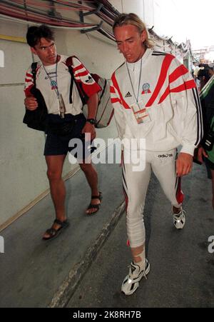 Athens, Greece 19970806: Geir Moen in a wheelchair from the doctor's ...